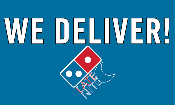 "We Deliver!" Banner | DDDomino's