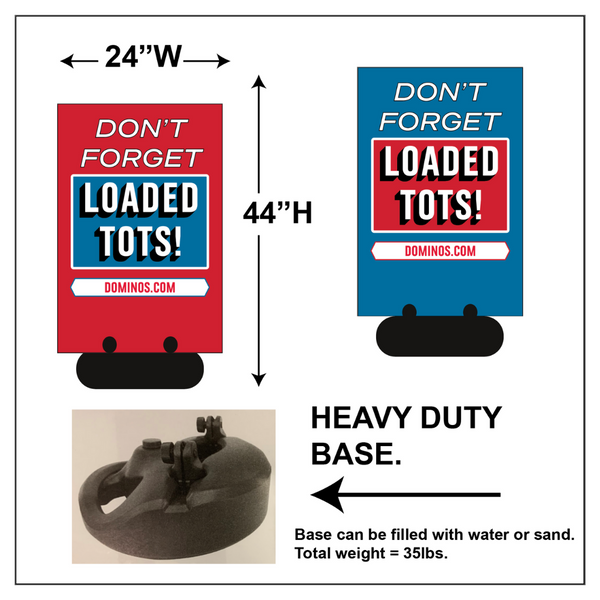 LOADED TOTS - SIDEWALK SIGN | DDDomino's