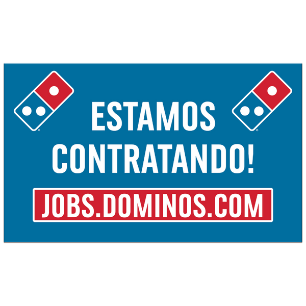 "Now Hiring" "Estamos Contratando" Banner | DDDomino's
