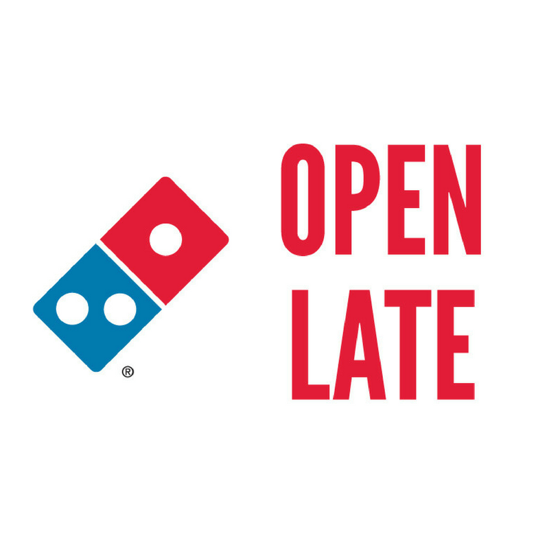 "Open Late" Banner | DDDomino's