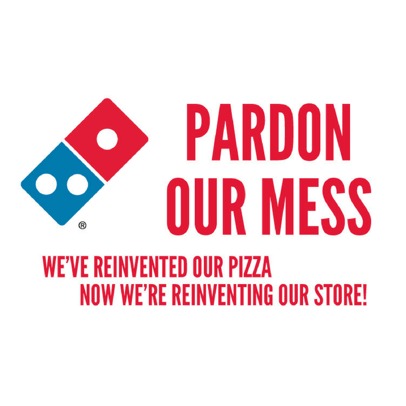 "Pardon Our Mess" Yard Sign | DDDomino's